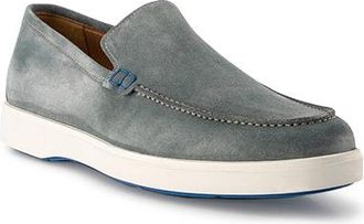 Rosso E Nero Herren Slipper blau Veloursleder