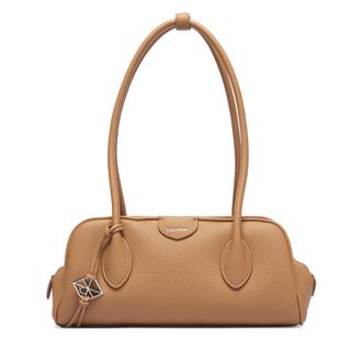 Calvin Klein Handtasche Calvin Klein Emblem Trio Pebble Shoulder Bag LV04F3743G Beige