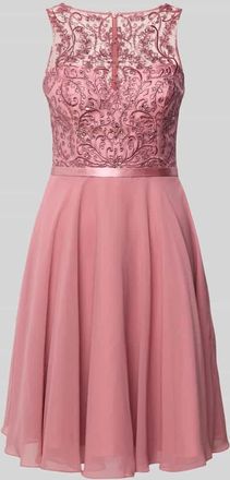 Luxuar Cocktailkleid mit Rundhalsausschnitt