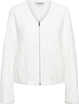 &Co Woman Sportliche Spitzenjacke - - Jackets - Damen - Wei&szlig; - 3XL