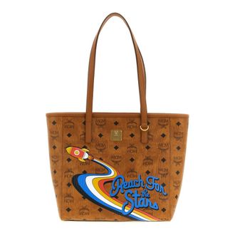 MCM Mcm, Femme, Sacs, Brun, Taille: ONE Size Toni Top-Zip Shopper