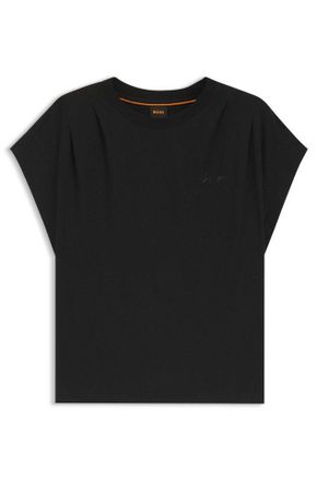 HUGO BOSS T-Shirt Ecolorado Premium Damenmode Relaxed Fit aus Baumwoll-Jersey