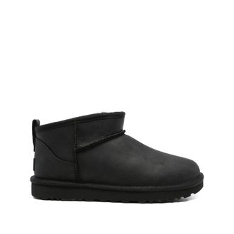 UGG Klassischer Ultra Mini Lederstiefel - - Shoes - Damen - Schwarzk - 41 EU