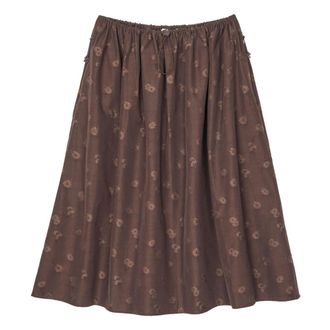 Cecilie Bahnsen Fiella Midirock - - Skirts - Damen - Braun - XS