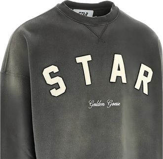 Golden Goose Logo-Appliqu&eacute; Cotton Sweatshirt - Green
