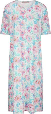 Hautnah Nachthemd Rundhals-Ausschnitt Hautnah mehrfarbig