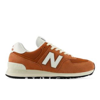 New Balance Unisexe 574 en Marron/Beige, Su&egrave;de/Mesh, Taille 38.5