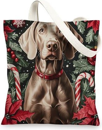 Generic Sac fourre-tout en toile r&eacute;utilisable pour le shopping Motif balle de No&euml;l 33 x 38 cm