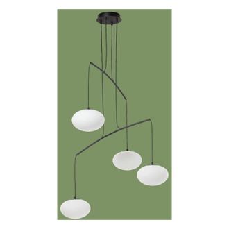 Millumine Millumine - Grande lampe &agrave; suspension globe Press noir