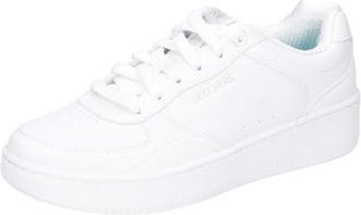 Skechers Baskets Plimsolls pour Femme, Blanc Opulenter Garten, 38 EU