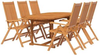 vidaXL Ensemble &agrave; manger de jardin 7 pcs Bois dacacia massif vidaXL