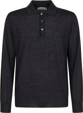 Canali Homme, Pulls, Noir, Taille: 2XL Maille &agrave; col rond Punto Calado