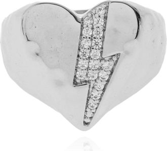 Zadig&Voltaire Femme, Accessoires, Gris, Taille: 54 MM Bague en laiton