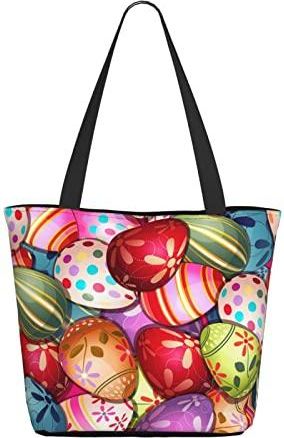 AOOEDM Sac &agrave; provisions pour femme aux oeufs de P&acirc;ques color&eacute;s 13 x 11 x 7 pouces. Le cadeau parfait pour la Saint-Valentin. Cest de la Saint-Valentin pour m