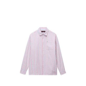 Napapijri Chemise droite Brolio en coton et lin