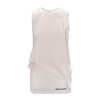 Elisabetta Franchi &Auml;rmelloses Tanktop - - Tops - Damen - Wei&szlig; - XL