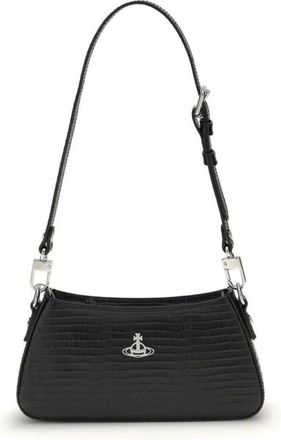 Vivienne Westwood Femme, Sacs, Noir, Taille: ONE Size Tasha Leather Shoulder Bag