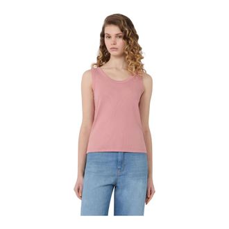 Max Mara &Auml;rmellose Oberteile - - Tops - Damen - Rosa - S