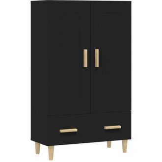 vidaXL Highboard Schwarz 70x31x115 cm Holzwerkstoff - Vidaxl