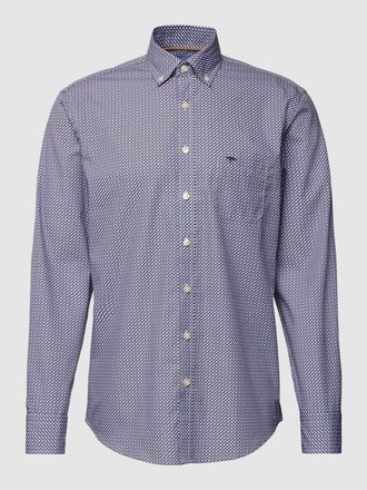 Fynch-Hatton Slim Fit Freizeithemd mit Button-Down-Kragen