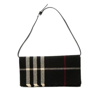Burberry Sac bandouli&egrave;re en laine Pre-owned avec franges - Femme - Pre-owned - Noir - Taille: ONE Size
