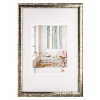 Walther Design Bilderrahmen anthrazit-schwarz 13 x 18 cm Trendstyle Kunststoffrahmen KP318T