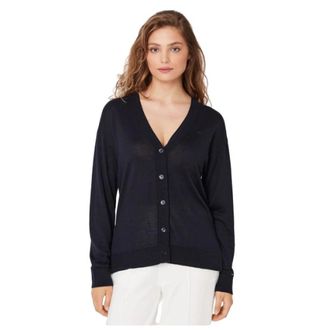 Tommy Hilfiger V-Ausschnitt Cardigan - - Knitwear - Damen - Blau - L
