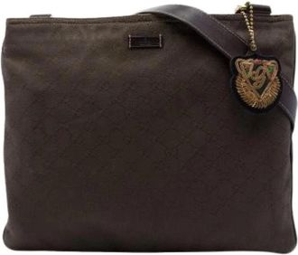 Gucci Pre-owned Vintage Canvas Crossbody Bag - - Pre-owned - Damen - Braun - ONE SIZE