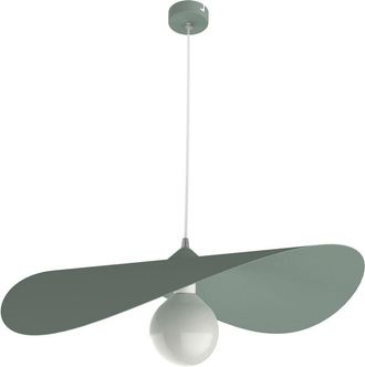 Lumicom Piuma Suspension, 1X E27, max 42W, métal, vert iceberg, D.60cm 60 Vert iceberg - ral 16-5808 tcx - Vert iceberg - ral 16-5808 tcx - Lumicom