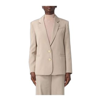 A|X Armani Exchange Single-Breasted Crepe Blazer - - Jackets - Damen - Beige - S