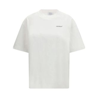 Off-white Femme, Tops, Noir, Taille: 38 FR Logo T-Shirt