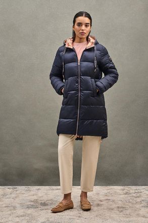 Polo Club Mantel Ingrid marineblau mit Polo Club-Logo