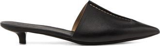 Mars&egrave;ll Spino pointed stitching mules - Schwarz