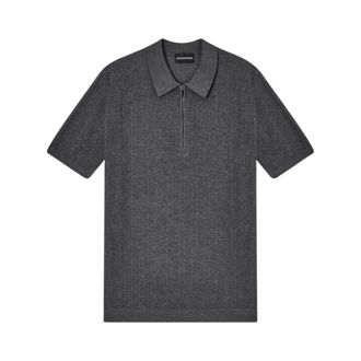 Emporio Armani Vertical Tuck Stitch - - Tops - Herren - Grau - XL