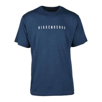 Dirk Bikkembergs Homme, Tops, Bleu, Taille: L T-shirt en coton