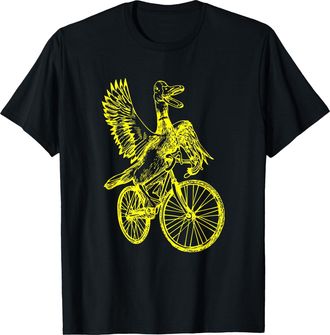 Seembo Duck Cycling Fahrrad Radfahren Biker Biking Lustiges Fahrrad T-Shirt