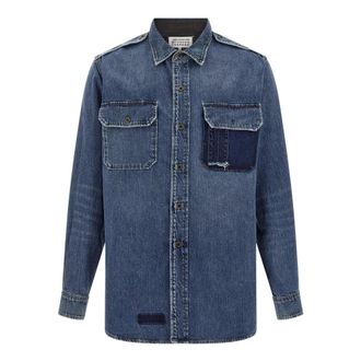 Maison Margiela Herren, Shirts, Blau, LGr&ouml;&szlig;e