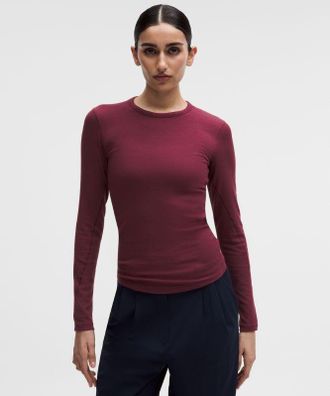 lululemon Haut manches longues Hold Tight pour Femmes - Burgundy - Taille 18