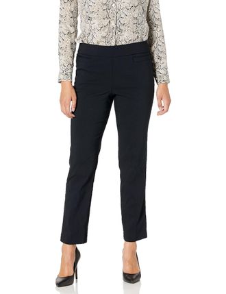 Briggs New York Damen Millennium Karrierehose Zum Hineinschl&uuml;pfen, Super Dehnbar, Durchschnittlich, Kurz und Lang Anzughose, schwarz, 40