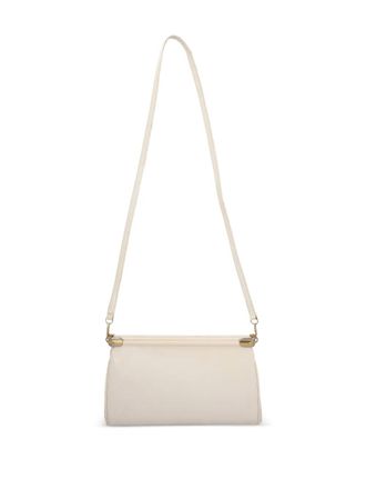 Vintage sac porté épaule en cuir - Blanc