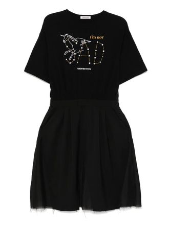 Undercover robe à manches courtes - Noir