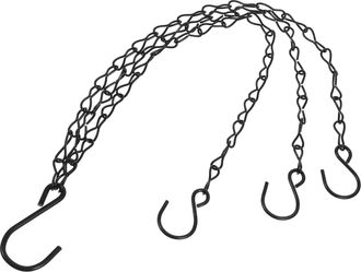 FOMIYES Robuste H&auml;ngekorbkette aus Eisen 41cm mit S Haken f&uuml;r Blumenampeln Vogelk&auml;fige und Pflanzt&ouml;pfe Vielseitiger Pflanzenaufh&auml;nger f&uuml;r Garten und Zuhause