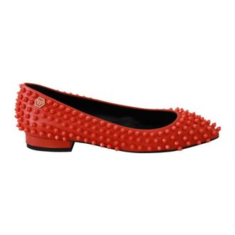 Philipp Plein Pointed Ballerina Flat - - Shoes - Damen - Orange - 36 EU