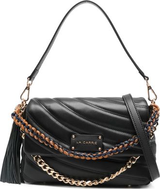 La Carrie sac porté épaule Stephy à design matelassé - Noir