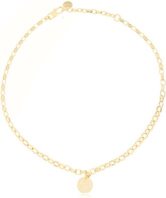 Dsquared2 Femme, Accessoires, Jaune, Taille: ONE Size Round Pendant Necklace