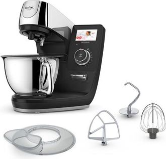 T-fal I-Coach Touch +, K&uuml;chenmaschine mit integrierter Waage, Step-by-Step Rezepte, 25 Automatikprogramme, 5,5-Liter-Sch&uuml;ssel, WiFi-Verbindung, 4,3 Touchscr