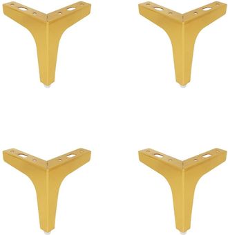 Generic Möbelbeine, Sofafüße, DIY-Metallmöbel, perfekt für TV-Schränke, Couchtische, Stühle, Schränke, mit Schrauben, Gold-15 cm (5,9 Zoll)