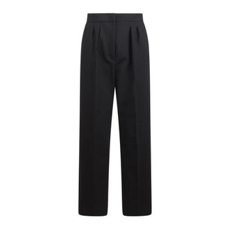 Max Mara High Waist Slim Wollhose - - Trousers - Damen - Schwarzk - 2XS