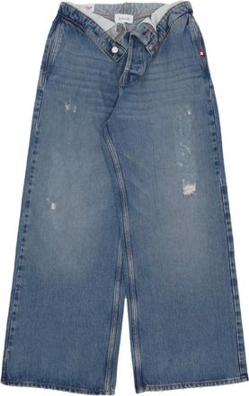 Amish Femme, Jeans, Bleu, Taille: W30 W Roll Up Jeans