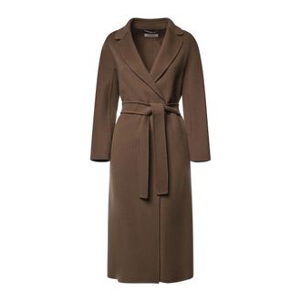 Max Mara Femme, Manteaux, Brun, Taille: 36 FR Single-Breasted Manteaux